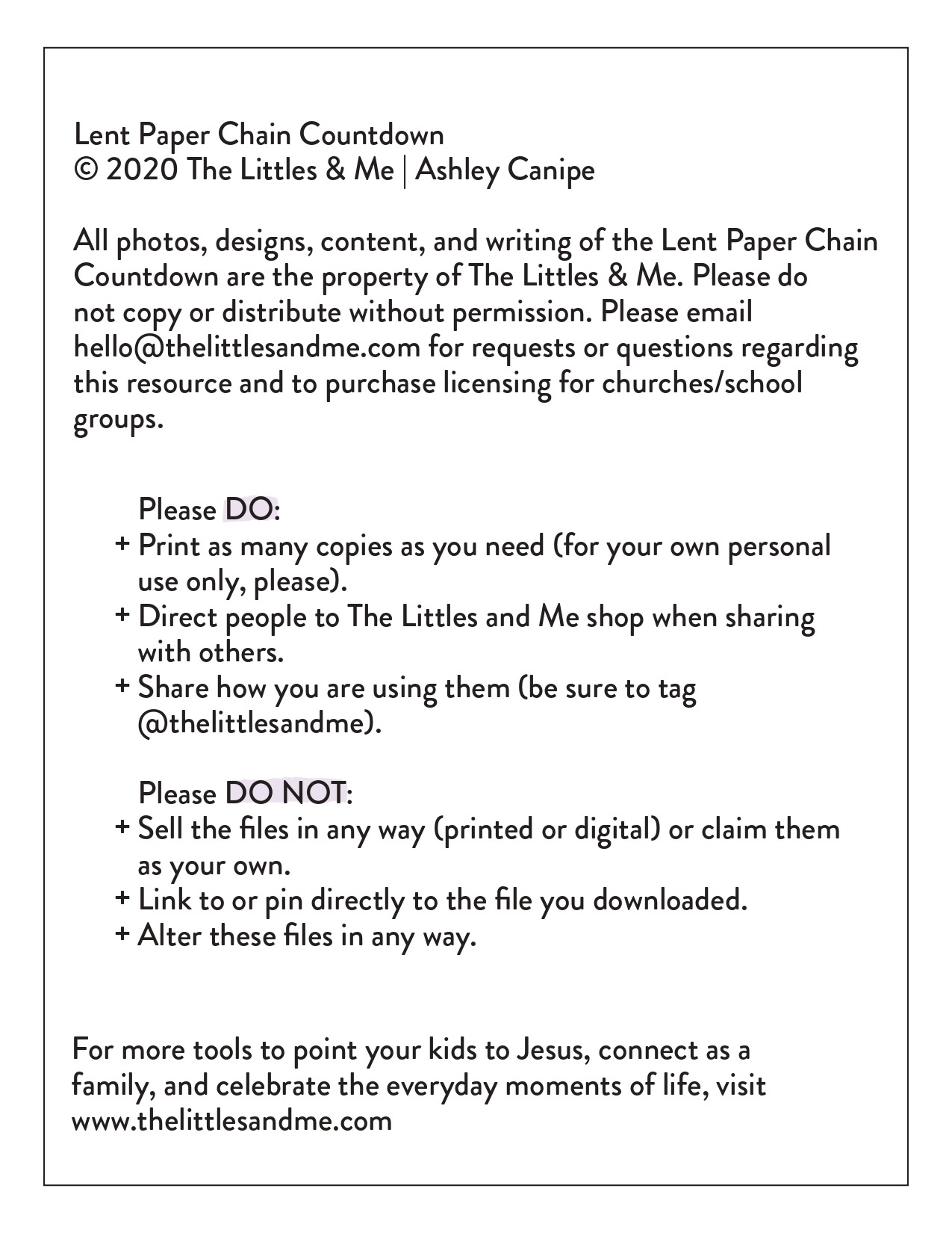 Printable Paper Chain Countdown to Back to School