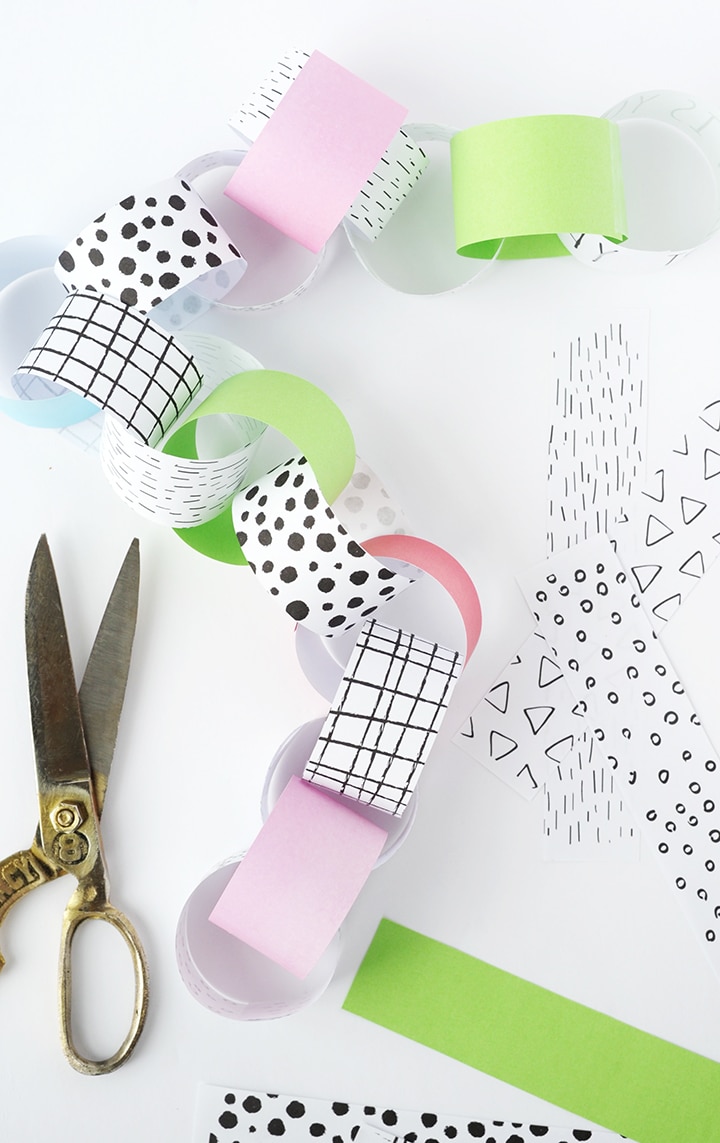 Printable Paper Chain Countdown to Back to School