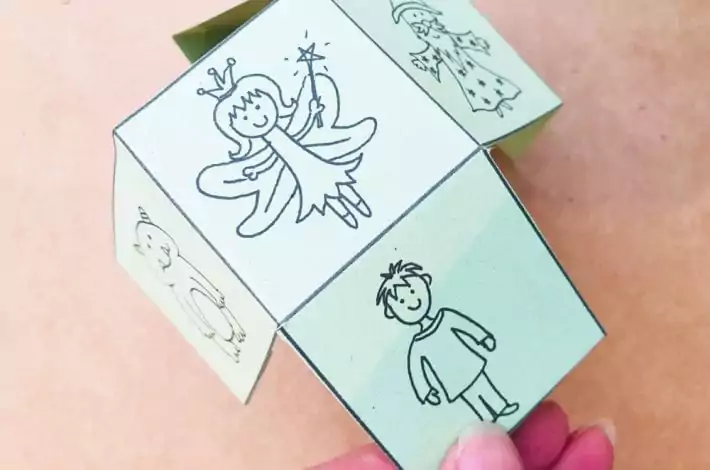 Free Printable Story Dice for Kids Craft & Learn