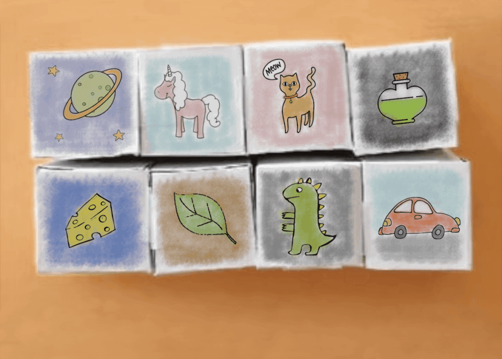 Free Printable Story Dice for Kids Craft & Learn