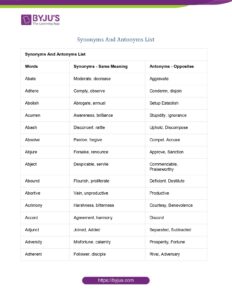 Printable Synonym & Antonym Sort for Kids Learning