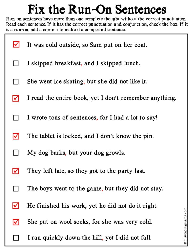 Sentence Building Strips for Kids (Free Printable)