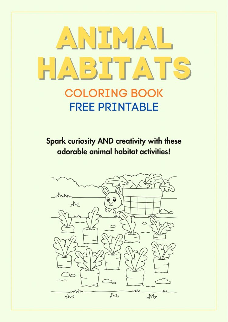 Animal Habitats Coloring Book (Free Printable)