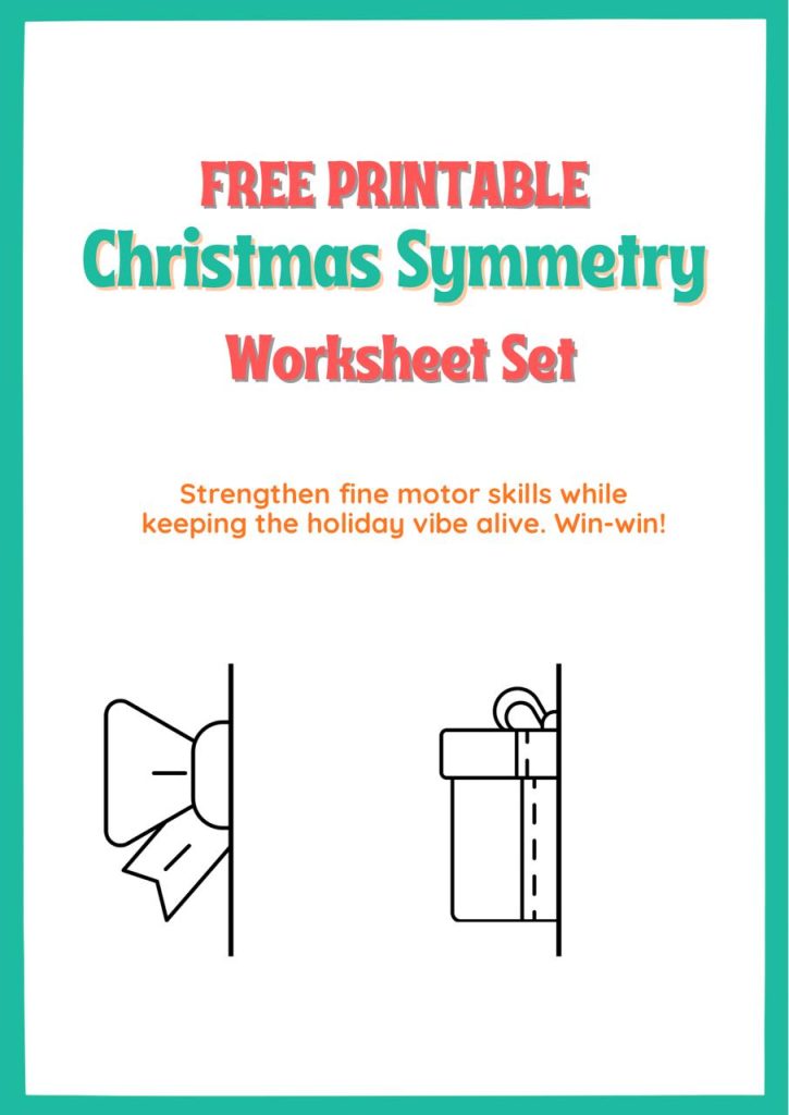 Christmas Symmetry Worksheet Set (Free Printable)