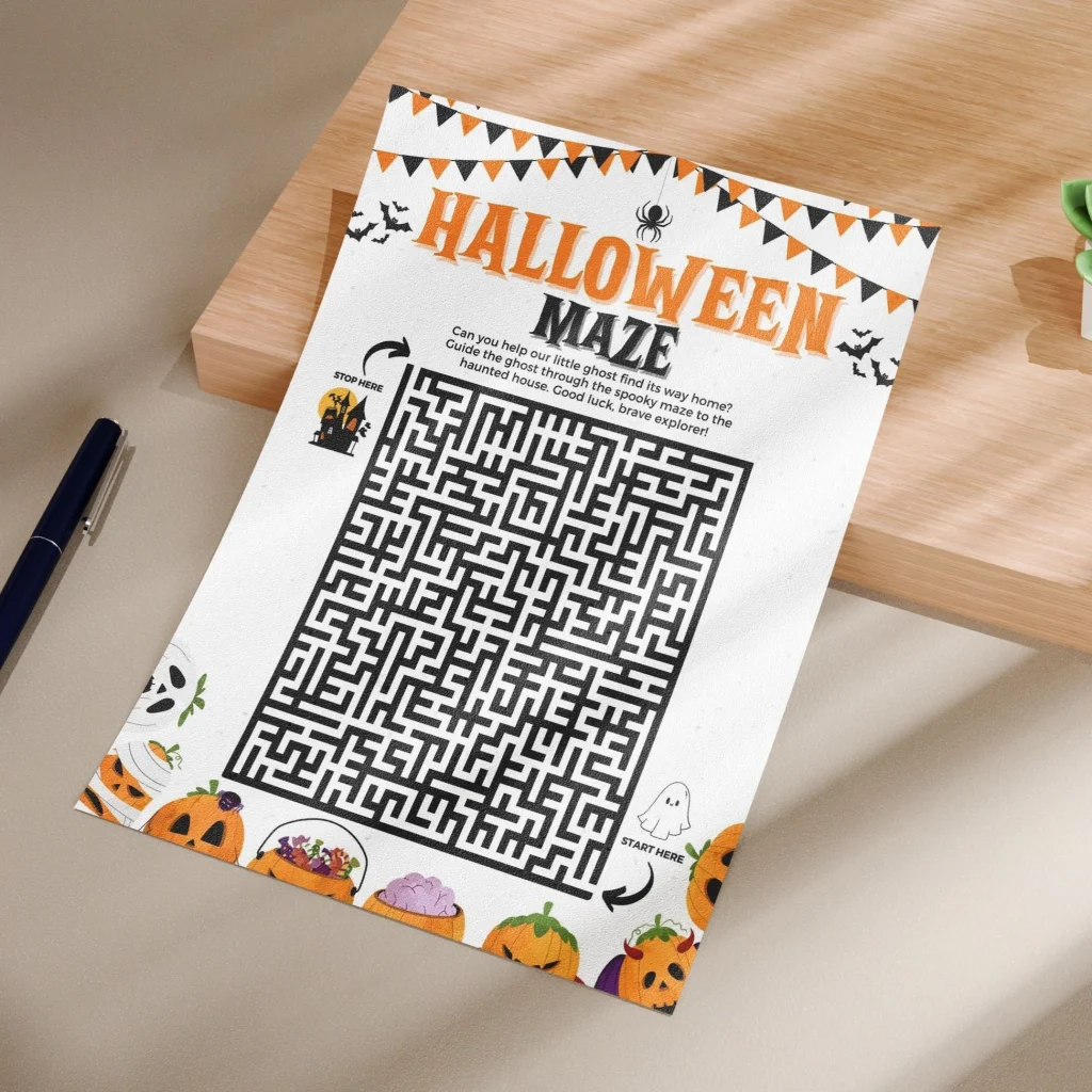 Fall Maze Worksheets for Kids (Free Printables)