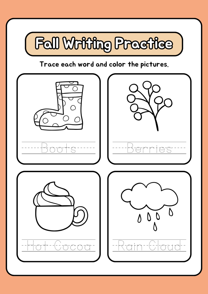 Fall-Themed Writing Worksheets (Free Printables!)