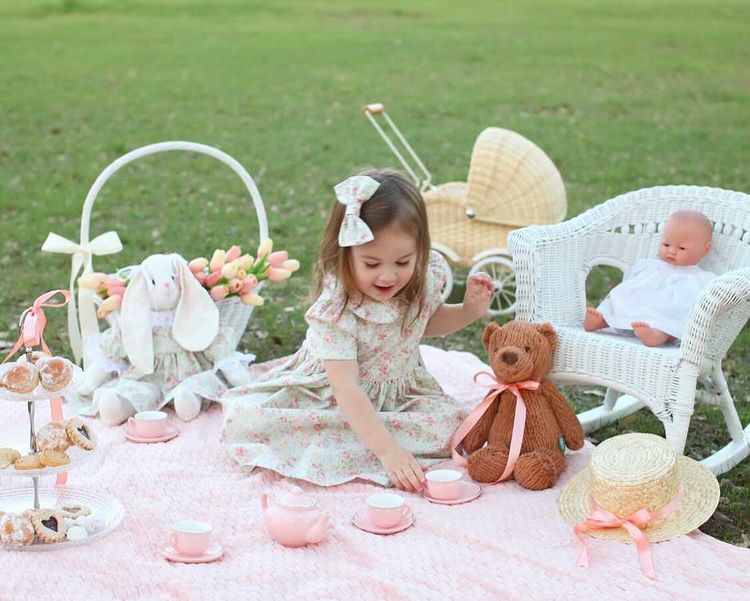 Free Garden Tea Party Birthday Invitations