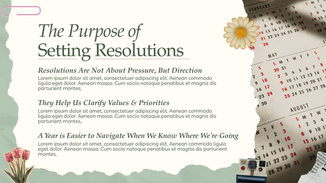 New Year Family Goals Worksheet