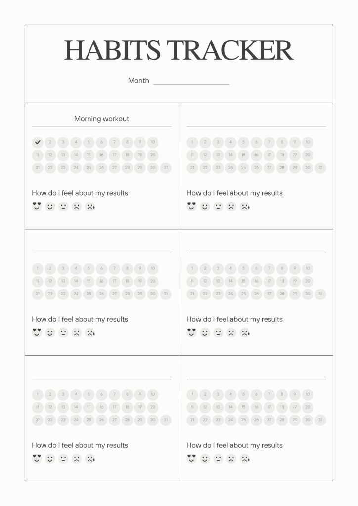 Printable Habit Tracker for Kids (Free Download)