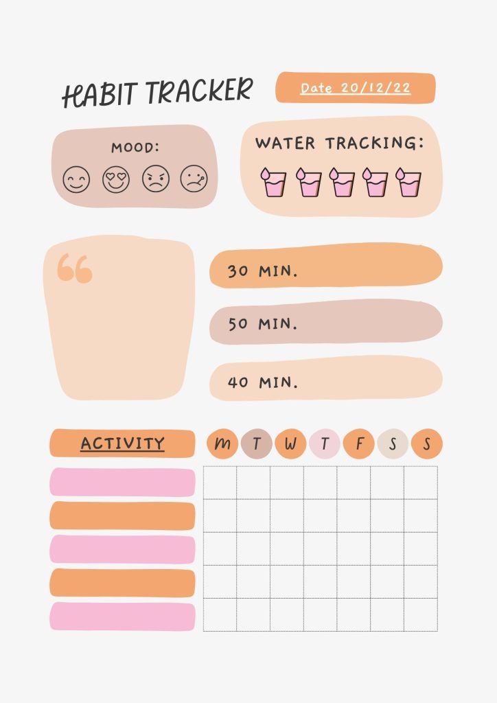 Printable Habit Tracker for Kids (Free Download)