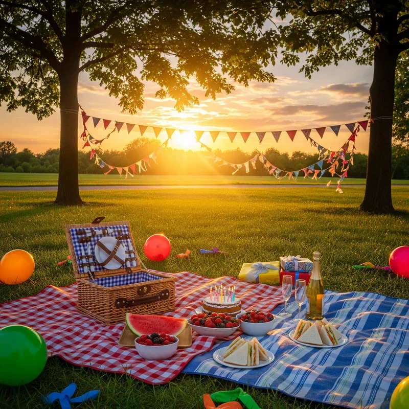 Summer Sunset Outdoor Birthday Ideas + Free Invitations