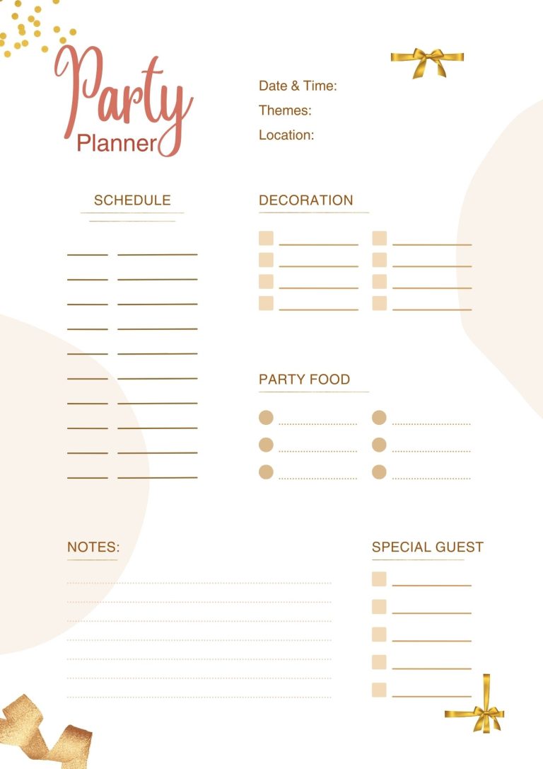 Winter-Themed Party Planning Checklist (Printable)