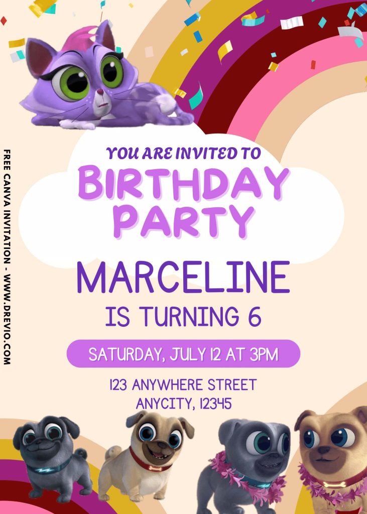 Free Puppy Dog Pals Birthday Invitations