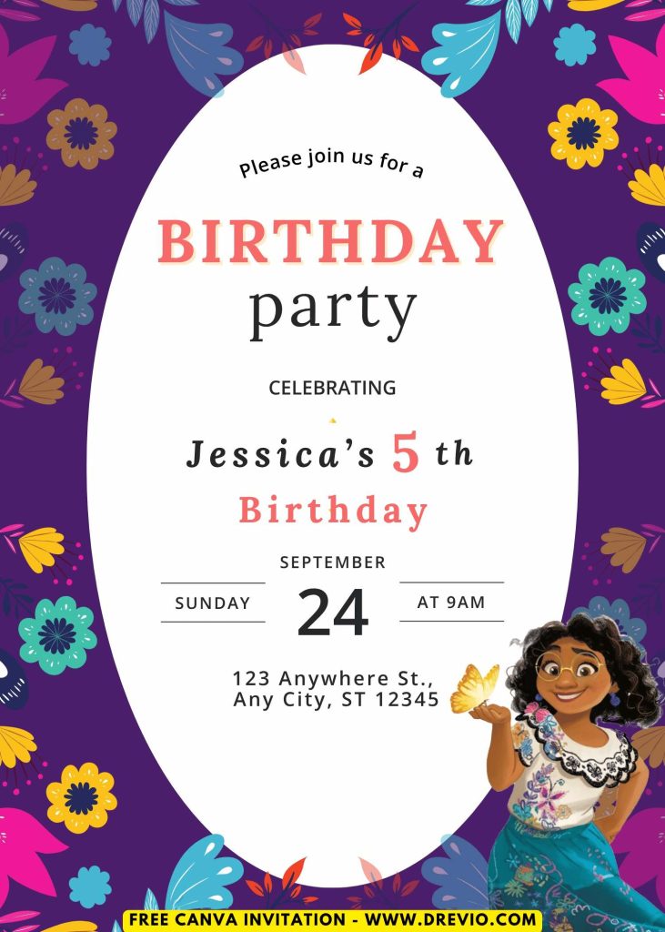 Free Disney Encanto Birthday Invitations