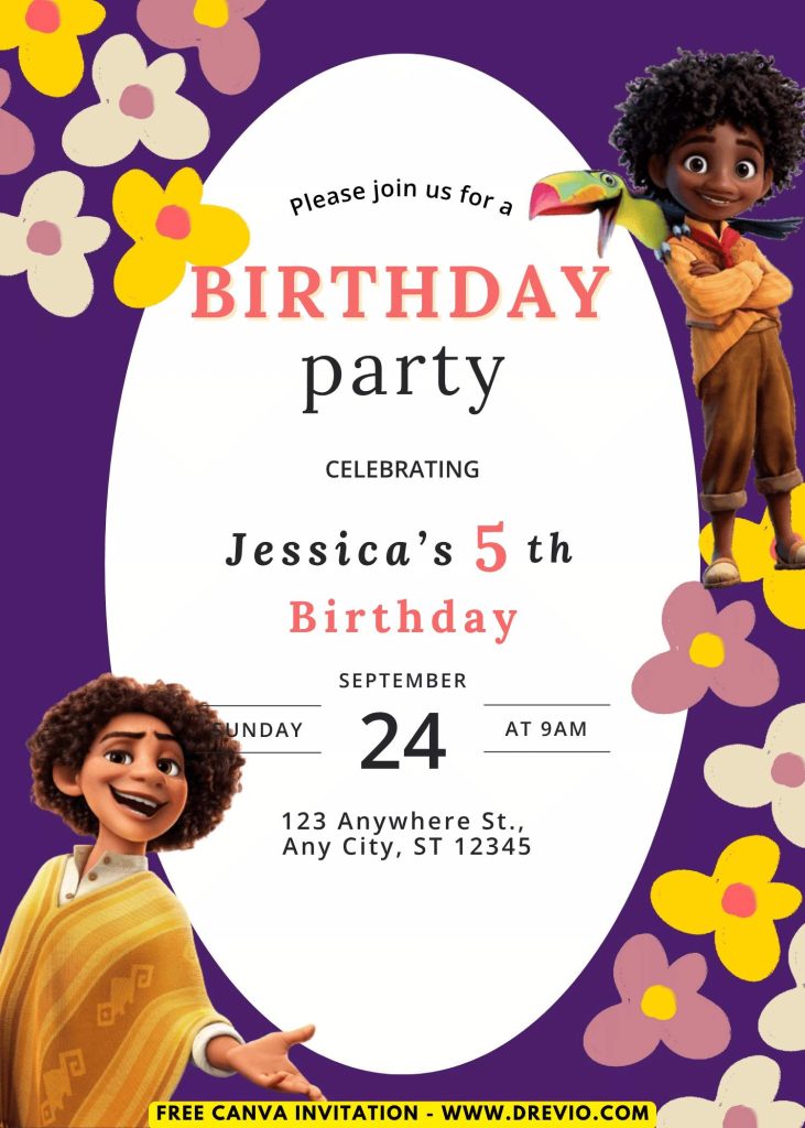 Free Disney Encanto Birthday Invitations