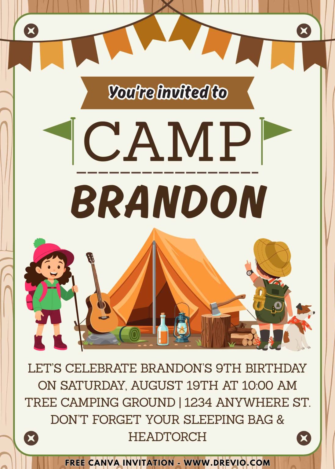 FREE Camping World Invitation Template